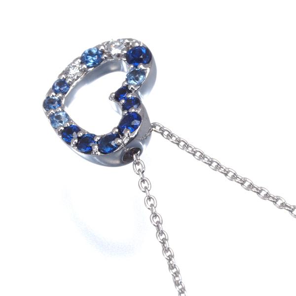 Ponte Vecchio ポンテヴェキオ ネックレス サファイア 0.23ct ダイヤ ダイヤモンド 0.03ct ハート K18WG BLJ : グリーバー - 通販 - Yahoo!ショッピング