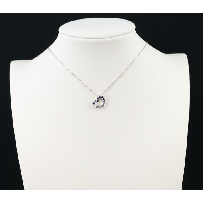 Ponte Vecchio ポンテヴェキオ ネックレス サファイア 0.23ct ダイヤ ダイヤモンド 0.03ct ハート K18WG BLJ : グリーバー - 通販 - Yahoo!ショッピング