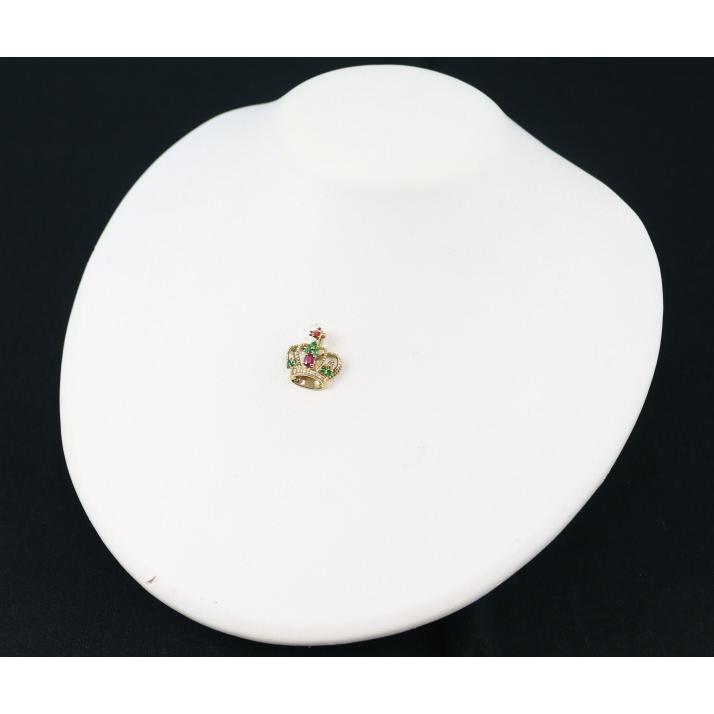 笠原真寿美 ペンダントトップ グリーンガーネット 0.27ct サファイア ダイヤ ダイヤモンド ルビー クラウン K18YG BLJ : グリーバー - 通販 - Yahoo!ショッピング