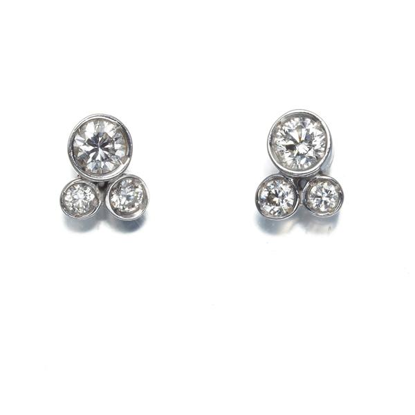 Ponte Vecchio ポンテヴェキオ ピアス ダイヤ ダイヤモンド 0.10ct/0.10ct K18WG BLJ : グリーバー - 通販 - Yahoo!ショッピング