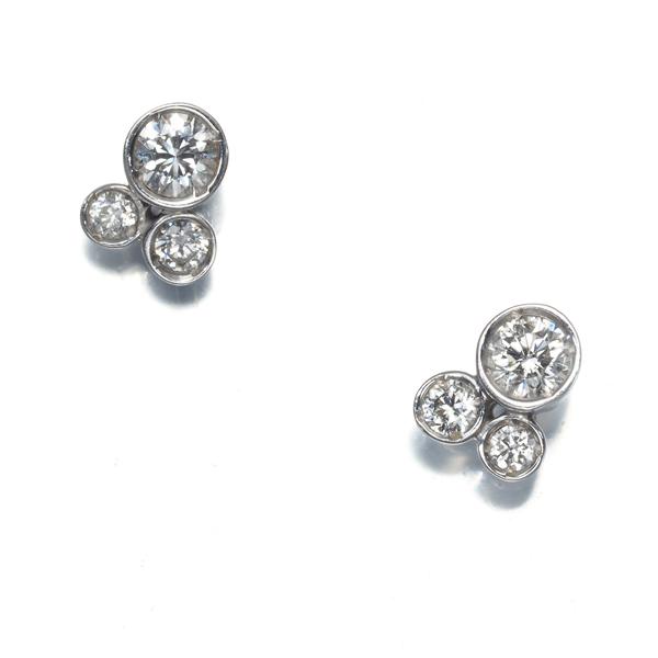 Ponte Vecchio ポンテヴェキオ ピアス ダイヤ ダイヤモンド 0.10ct/0.10ct K18WG BLJ : グリーバー - 通販 - Yahoo!ショッピング