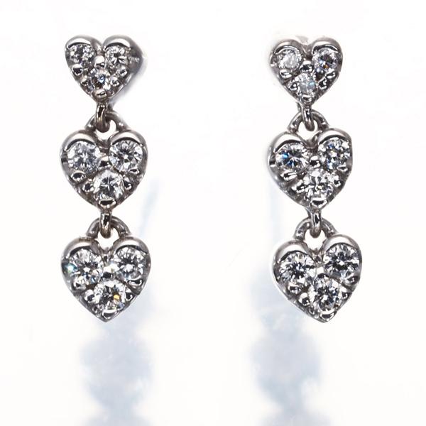 Ponte Vecchio ポンテヴェキオ ピアス ダイヤ 0.08ct/0.08ct ハート K18WG BLJ : グリーバー - 通販 - Yahoo!ショッピング
