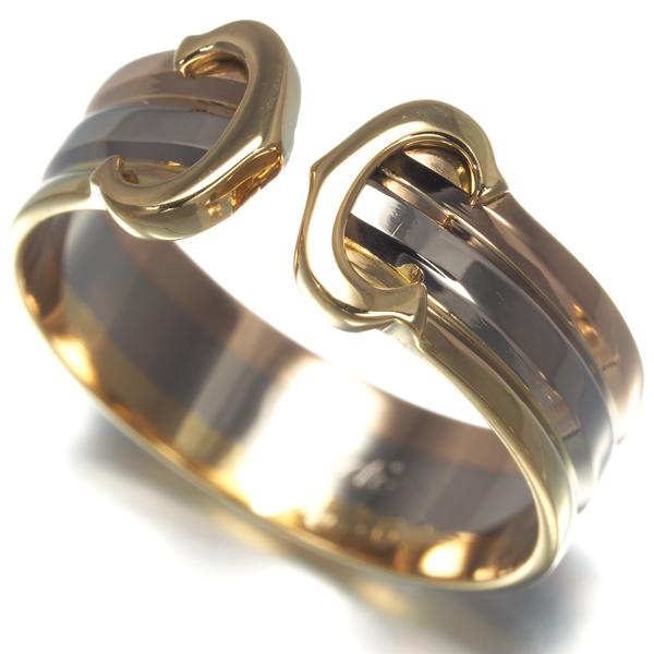 Cartier カルティエ リング 2C ドゥーブルC C2 スリーカラー SM 54号 K18YG/WG/PG 指輪 BLJ : グリーバー - 通販 - Yahoo!ショッピング