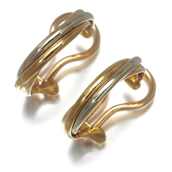 Cartier カルティエ トリニティイヤリングスリーカラー フープ K18YG/WG/PG BLJ : グリーバー - 通販 - Yahoo!ショッピング