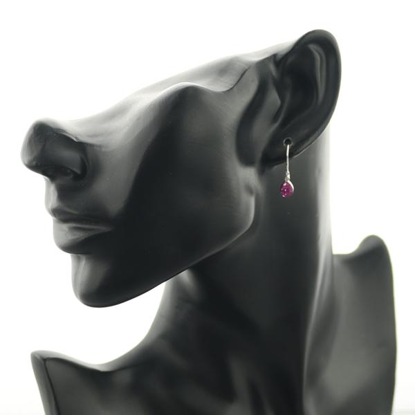 ルビー 0.50ct/0.50ct ダイヤ ダイヤモンド ミステリーセッティング ピアス K18WG GENJ : グリーバー - 通販 - Yahoo!ショッピング