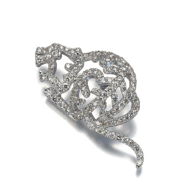 ダイヤ ダイヤモンド 0.41ct 虎 トラ アニマル 透かし ピン ブローチ K18WG/K14WG GENJ : グリーバー - 通販 - Yahoo!ショッピング