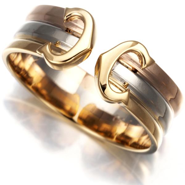 Cartier カルティエ リング 2C ドゥーブルC C2 スリーカラー SM 54号 K18YG/WG/PG 指輪 BLJ : グリーバー - 通販 - Yahoo!ショッピング