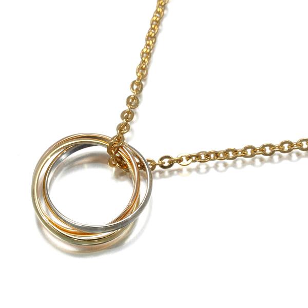 Cartier カルティエ トリニティネックレス スリーカラー K18YG/WG/PG 指輪 BLJ : グリーバー - 通販 - Yahoo!ショッピング