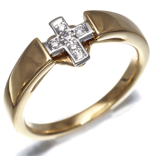 MIKIMOTO ミキモトペルリータ リング ダイヤ ダイヤモンド 0.03ct クロス 11号 K18YG/Pt900 指輪 BLJ : グリーバー - 通販 - Yahoo!ショッピング
