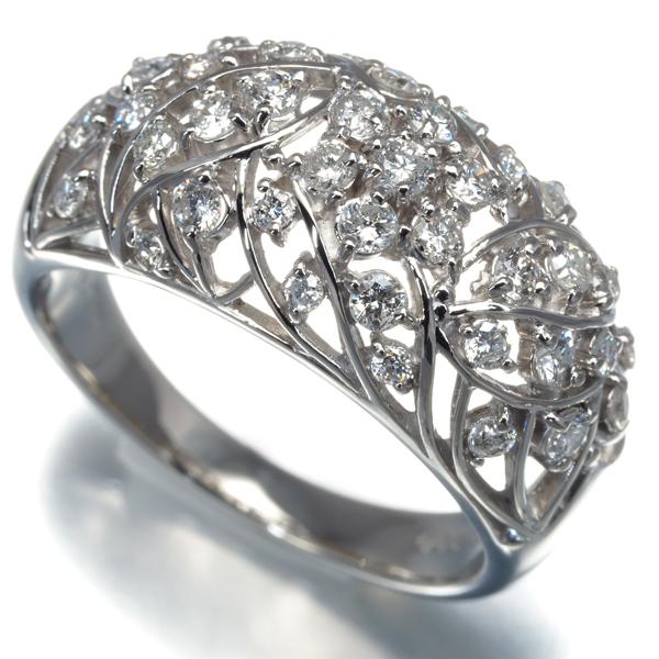 ダイヤ ダイヤモンド 0.70ct 透かし フラワー リーフ リング Pt900 指輪 GENJ : グリーバー - 通販 - Yahoo!ショッピング