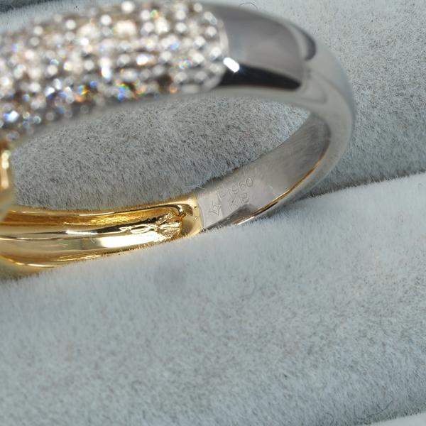 GSTV リング ダイヤ ダイヤモンド 0.70ct/0.48ct コンビカラー パヴェ 13号 K18YG/Pt950 指輪 BLJ/GENJ : グリーバー - 通販 - Yahoo!ショッピング