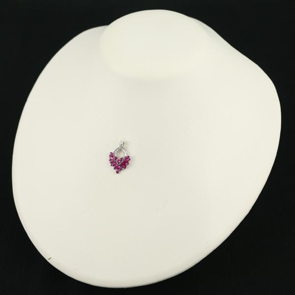 GSTV ペンダントトップ ルビー 1.10ct ダイヤ ダイヤモンド 0.08ct K18WG BLJ/GENJ : グリーバー - 通販 - Yahoo!ショッピング
