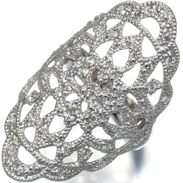 田中貴金属ジュエリー ギンザタナカ リング ダイヤ ダイヤモンド 0.58ct 透かし ミルグレイン 16号 Pt900 指輪 BLJ/GENJ : グリーバー - 通販 - Yahoo!ショッピング