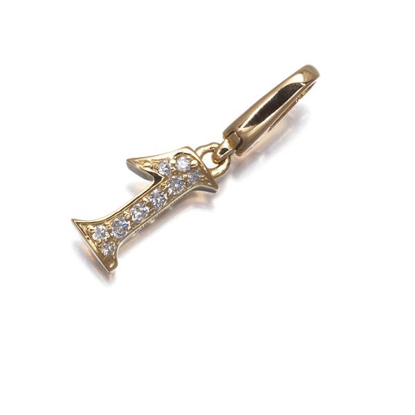 NOMBRE IMPAIR ゆきざき ペンダントトップ ダイヤ ダイヤモンド 0.05ct ノンブルプティ ナンバー No.1 チャーム K18YG BLJ/GENJ : グリーバー - 通販 ...