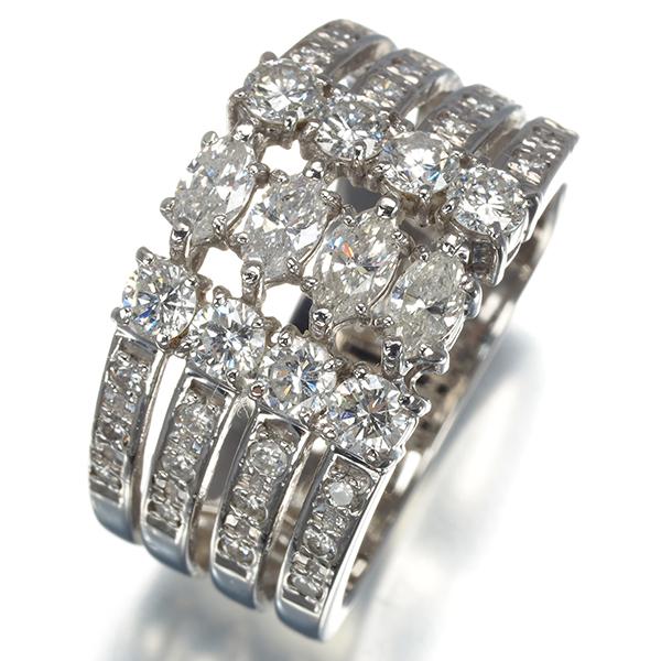 ダイヤ ダイヤモンド 1.50ct マーキス 2種カット 4ロウ リング Pt900 指輪 GENJ : グリーバー - 通販 - Yahoo!ショッピング