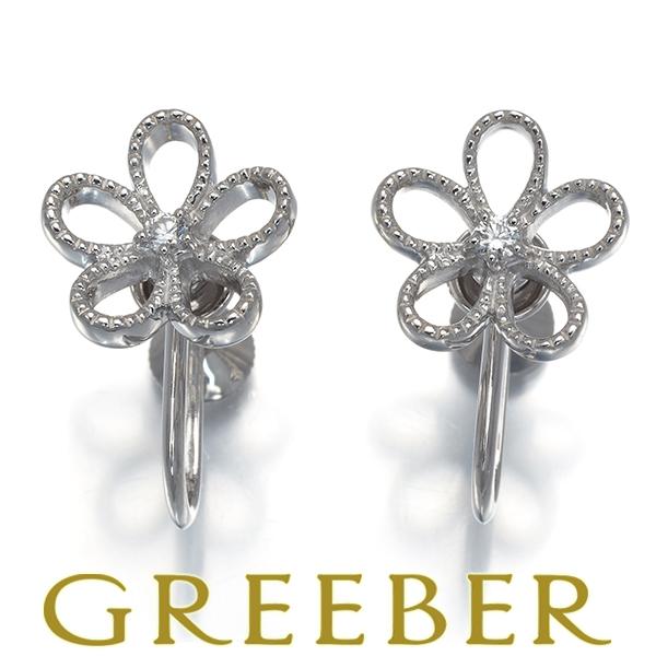 MIKIMOTO ミキモト イヤリング ダイヤ ダイヤモンド 0.02ct/0.02ct フラワー K18WG BLJ : グリーバー - 通販 - Yahoo!ショッピング
