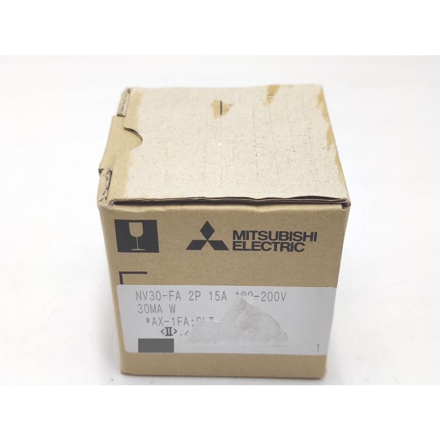 インボイス対応 箱いたみあり 未使用 三菱 NV30-FA 2P 15A 100-200V 30MA W AX-1FA:SLT ...