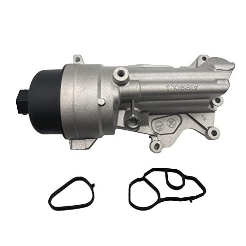 OKAY MOTORオイルフィルターハウジング2007-2010年用ガスケット付き1.6 LミニクーパーR 55 R 56 R 57 N 12 ...