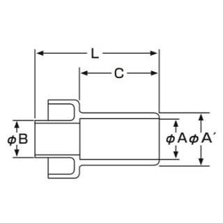 断熱ドレンホース用VP管・VE管ジョイント【ユーシー産業 NDH-14JP】 14-20用 1袋20個入 EVUC／エバック ≪1個160円≫ ...