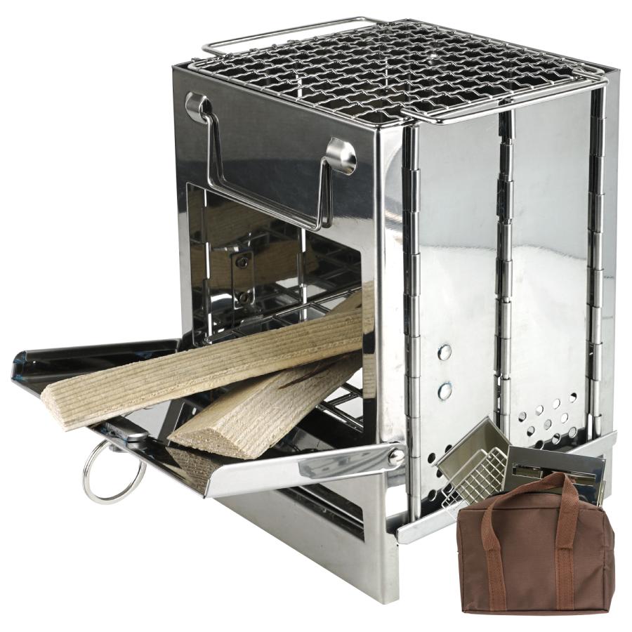 折り畳み 焚き火台 グリル コンパクト スリム 980g アウトドア キャンプ用品 折りたたみ コンロ ミニ バーベキューコンロ BBQ バーベキューグリル ソロキャン : Green ...