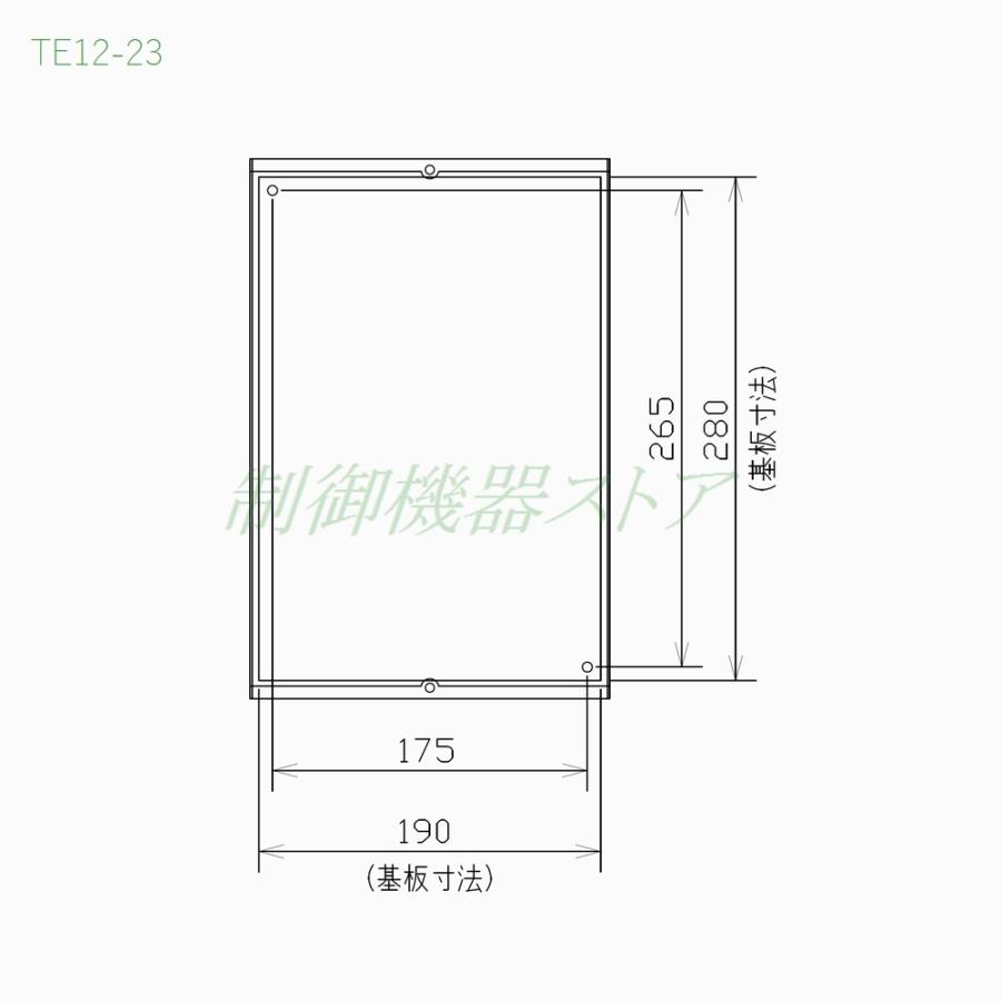日東工業 TE12-23 深さ:120 横:200 縦:300 鉄製 基板付き ターミナルボックス 請求書/領収書可能 : 制御機器ストア - 通販 - Yahoo!ショッピング