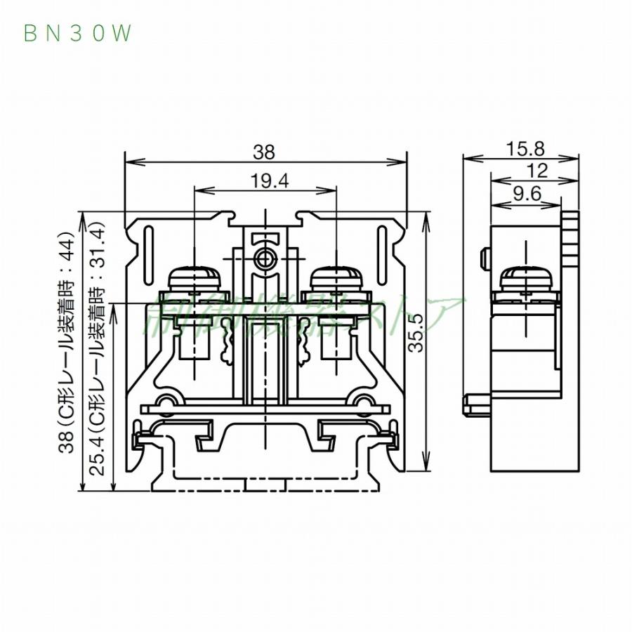 BN30W 【1個単位】 40Aタイプ IDEC製ブロック端子台 請求書/領収書可能 : 制御機器ストア - 通販 - Yahoo!ショッピング