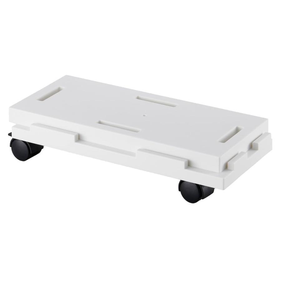 サンコープラスチック サンコープラスチック(SankoPlastic) 平台車 連結できる ラクゴロ 13 ホワイト キャスター付 日本製 W14.6cm×D31 : グリーンエージ - 通販 ...