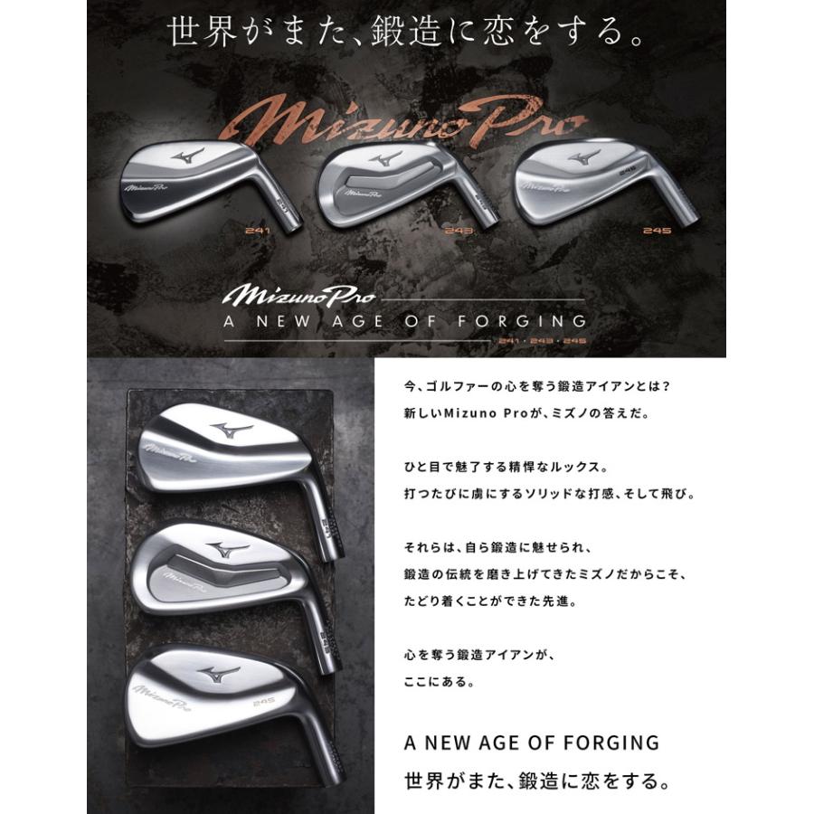 MIZUNO GOLF 20％OFFクーポン対象 ミズノ Mizuno Pro 245 アイアン Dynamic Gold 95 シャフト 6本セット[＃5-P] : GREENFIL ゴルフ ...