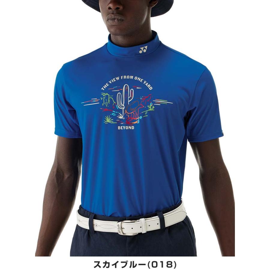 YONEX（ヨネックス） ベリークール エアリリース グラフィックプリント ハイネック 半袖シャツ ゴルフウェア メンズ M-3L ...