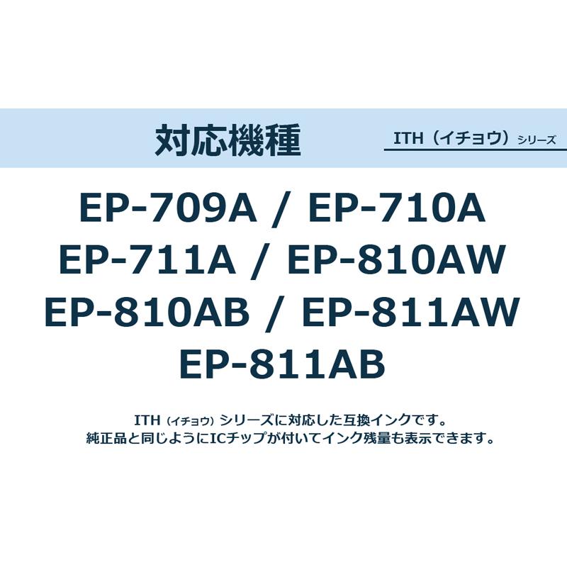 GreenLabel 【互換品】 ITH-BK ブラック 単品2本 ITH エプソン 互換インクカートリッジ EP-810AB EP-810AW EP-710A EP-709A EP ...