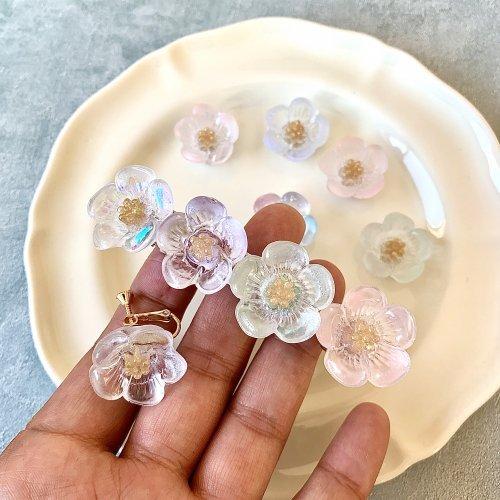 シリコン型・モールド シリコンモールド レジン型 粘土型 6個 フラワー 花 カボション 立体 3D 貼り付け UVレジン LEDレジン 手芸 ...