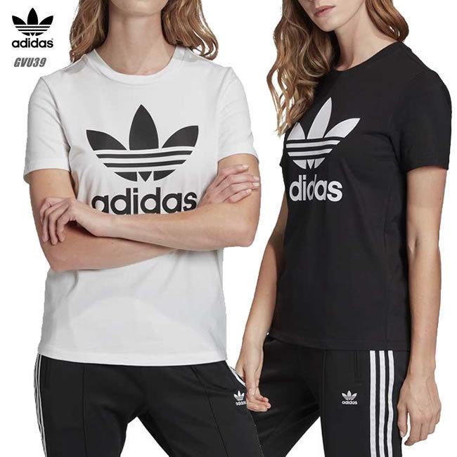 adidas Originals アディダス Tシャツ レディース トレフォイル FM3306 FM3311 : グリーンパンプキン - 通販 ...