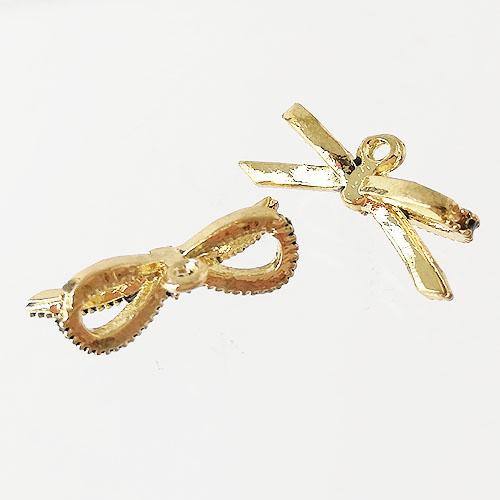 リボン カラーチャーム ブラック 4個 エポ 金属 2312 j6-5014 : j6-5014 : GreenRoseネットショップYumi - 通販 - Yahoo!ショッピング