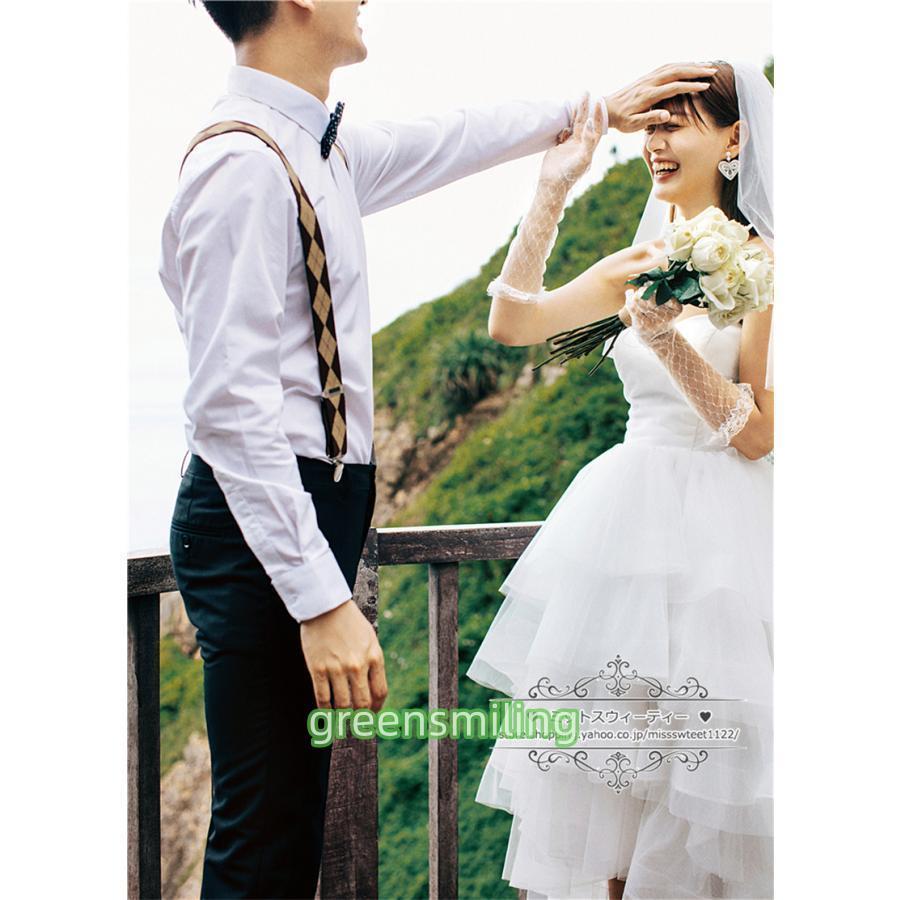 ウェディングドレス 二次会 結婚式 ブライダル 前短後長ドレス