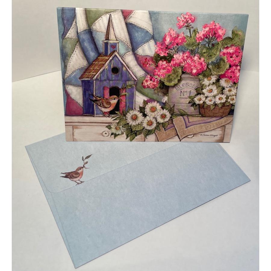 LANG ラング社 無地 メッセージ/グリーティングカード フェザード・プライド スーザンウインゲット Feathered Pride ...