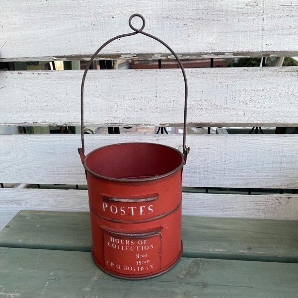 ブリキ ポストハングS レッド(UN1479）穴あきプランター : 20220304k-7 : グリングリン - 通販 - Yahoo!ショッピング