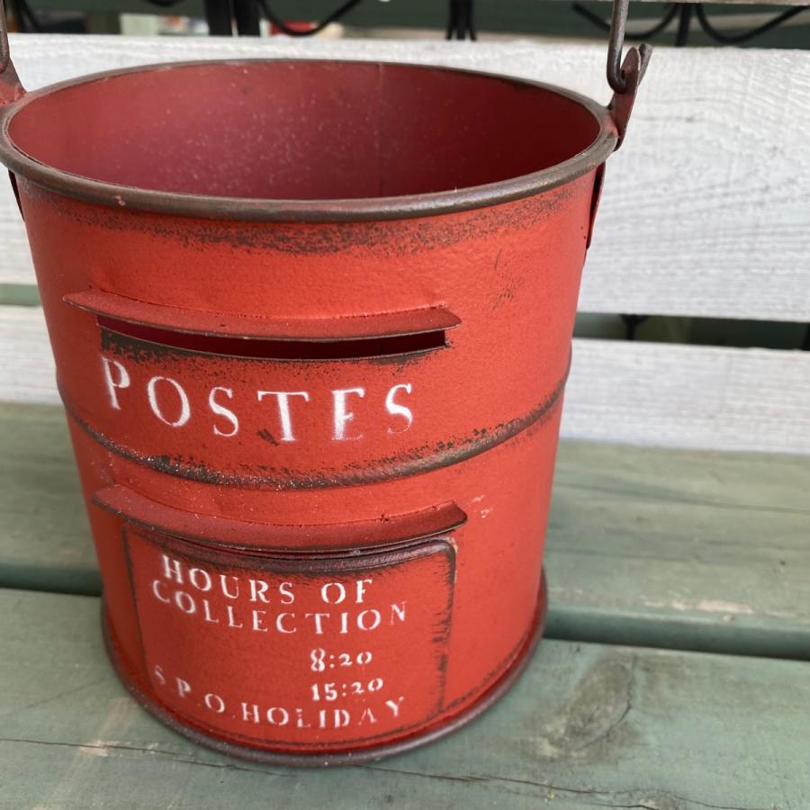 ブリキ ポストハングS レッド(UN1479）穴あきプランター : 20220304k-7 : グリングリン - 通販 - Yahoo!ショッピング