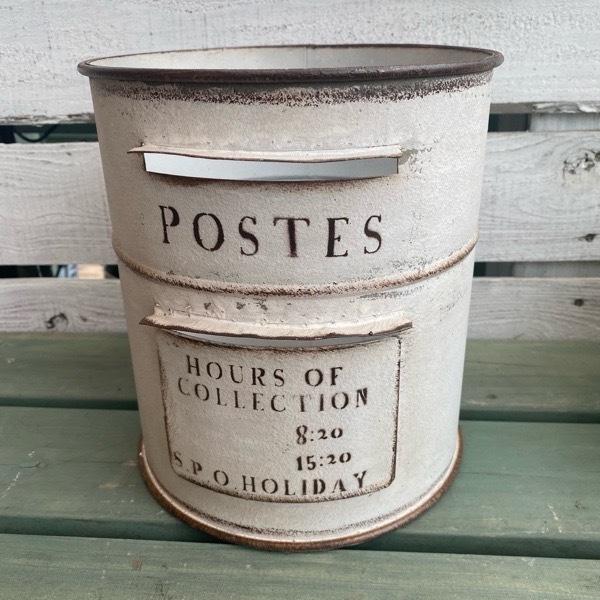 ブリキ ポストサークルS ホワイト(UN1469）穴あきプランター : 20220304k-8 : グリングリン - 通販 - Yahoo ...