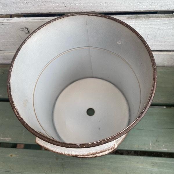 ブリキ ポストサークルS ホワイト(UN1469）穴あきプランター : 20220304k-8 : グリングリン - 通販 - Yahoo ...