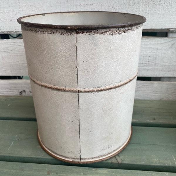 ブリキ ポストサークルS ホワイト(UN1469）穴あきプランター : 20220304k-8 : グリングリン - 通販 - Yahoo ...