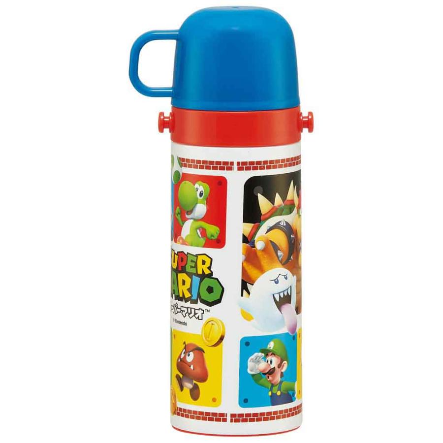 スケーター スーパーマリオ23 2WAYステンレスボトル 470ml&430ml 622380 (SKDC4) 任天堂/水筒/直飲み/コップ飲み/お弁当箱/キッズ/子ども用/幼稚園 : グリン ...