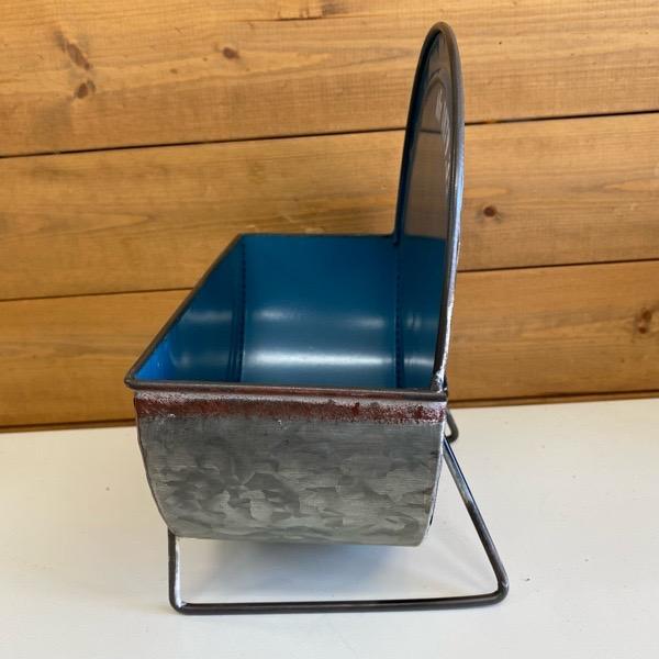 ブリキ プティブルジョンスタンド グレー(UN1727）穴あきプランター : 20230511k-2 : グリングリン - 通販 ...