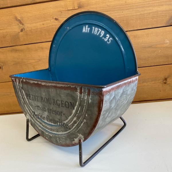 ブリキ プティブルジョンスタンド グレー(UN1727）穴あきプランター : 20230511k-2 : グリングリン - 通販 ...