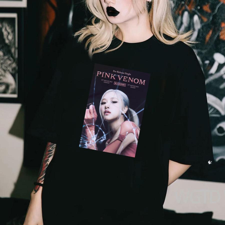 BLACKPINK 韓流グッズ 半袖 Tシャツ 春夏 ファッション コート 男女 周辺 応援服 打歌服 通気 吸汗 男女兼用 rose ...