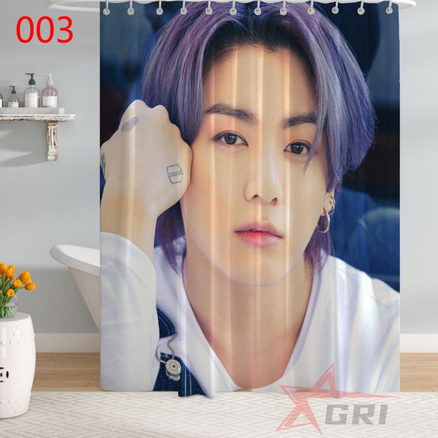 BTS BT21 防弾少年団 シャワーカーテン バスカーテン 浴室 バスルーム 風呂 ユニット 韓流グッズ おしゃれ 男女兼用 お誕生日 ...