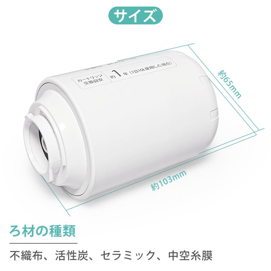 互換品 TK-CJ23C2 17+2物質除去 パナソニック 蛇口直結型浄水器用 交換カートリッジ TK-CJ24 TK-CJ23 TK-CJ22 交換用（2個入り） : グライドストア ...