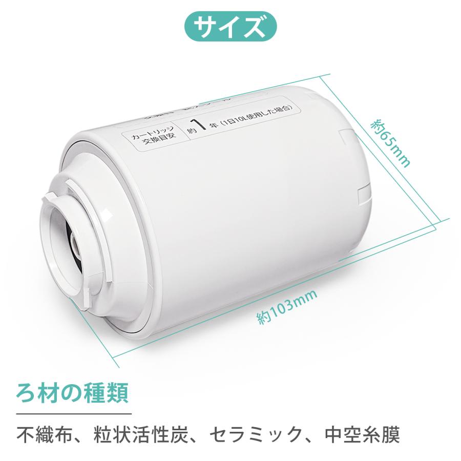 互換品 TK-CJ22C1 浄水カートリッジ パナソニック蛇口直結型浄水器用 TK-CJ22 交換カートリッジ 17物質除去 2個入り（TK-CJ23C1 TK-CJ24C1も互換性あり ...