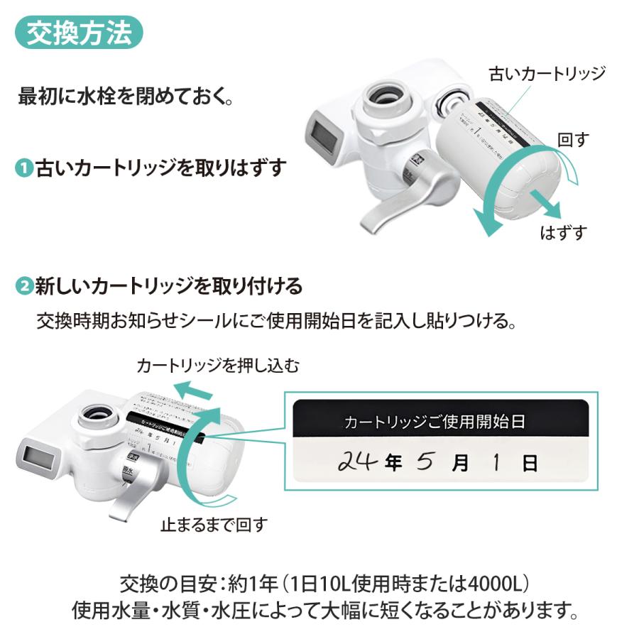 互換品 TK-CJ22C1 浄水カートリッジ パナソニック蛇口直結型浄水器用 TK-CJ22 交換カートリッジ 17物質除去 2個入り（TK-CJ23C1 TK-CJ24C1も互換性あり ...