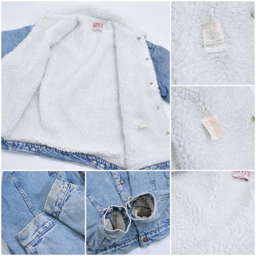 Levi's 80s Levi's70609 リーバイス アメリカ製 デニム ボア トラッカージャケット ヴィンテージ Gジャン 裏ボア ...