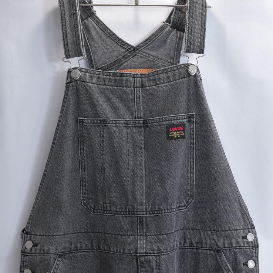 Levi's リーバイス デニム オーバーオール ヴィンテージ 後染めブラック ビンテージ ワーク 作業着 オーバーサイズ USA : 古着屋 ...